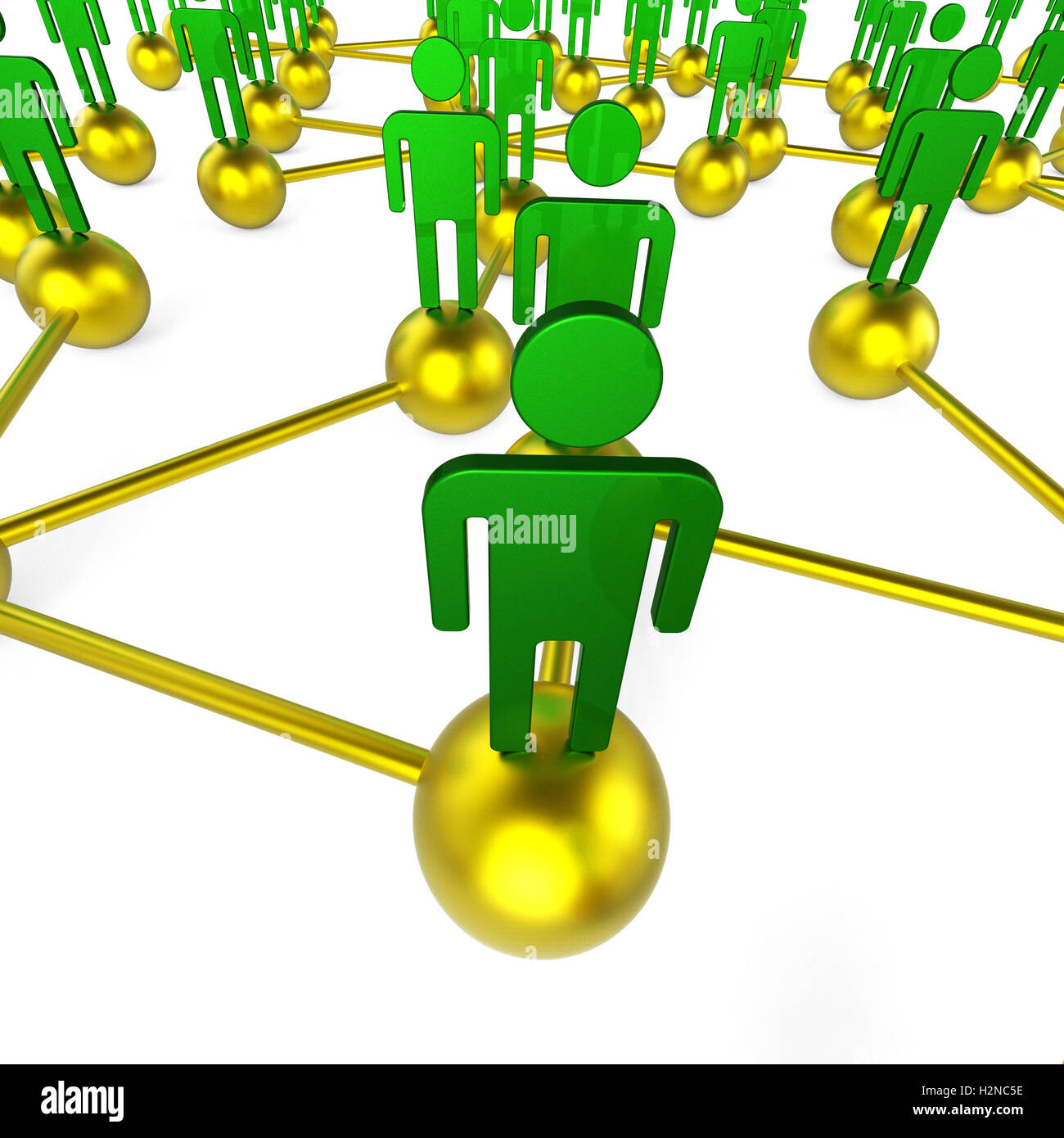 People Network Meaning Global Communications And Chatting Stock Photo ...