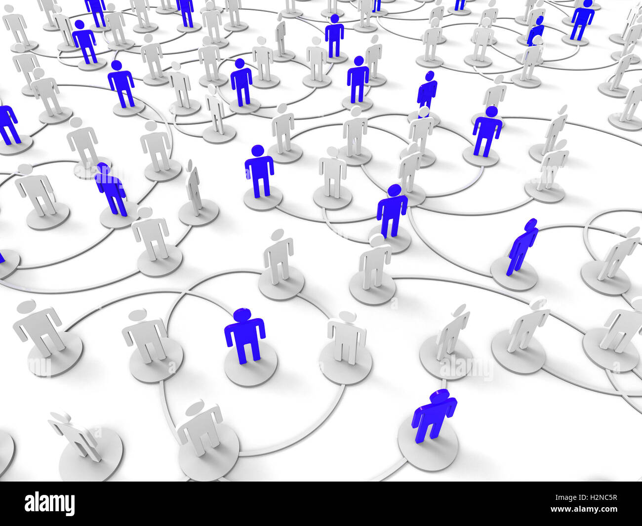 People Network Showing Internet Pc And Together Stock Photo - Alamy