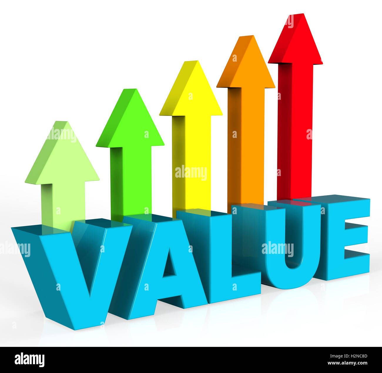 Increase Value Representing Valued Advance And Importance Stock Photo ...