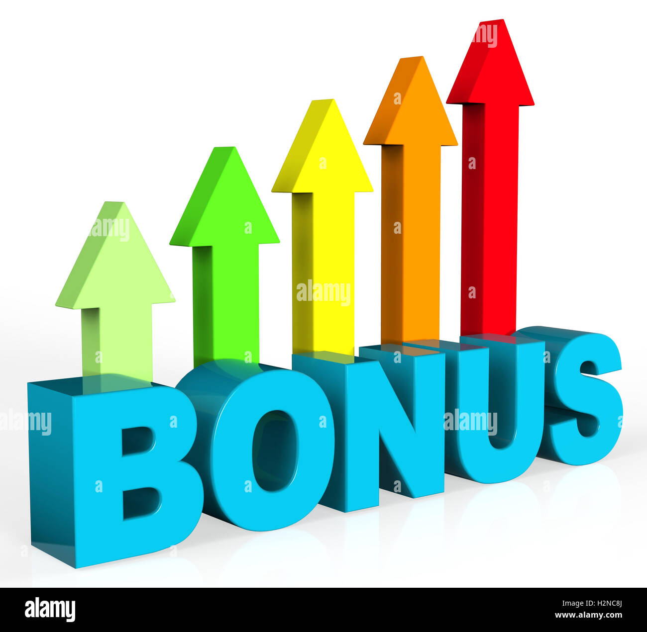 Increase Bonus Indicating Asking Price And Bundle Stock Photo - Alamy