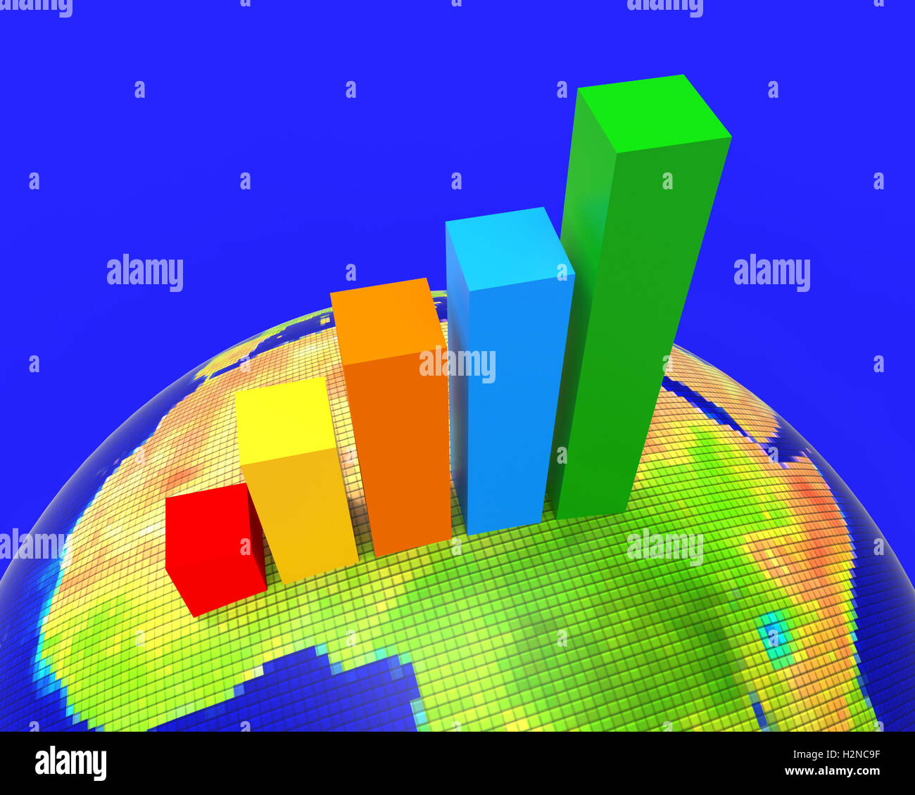 Africa Graph Meaning Progress Report And Grow Stock Photo - Alamy