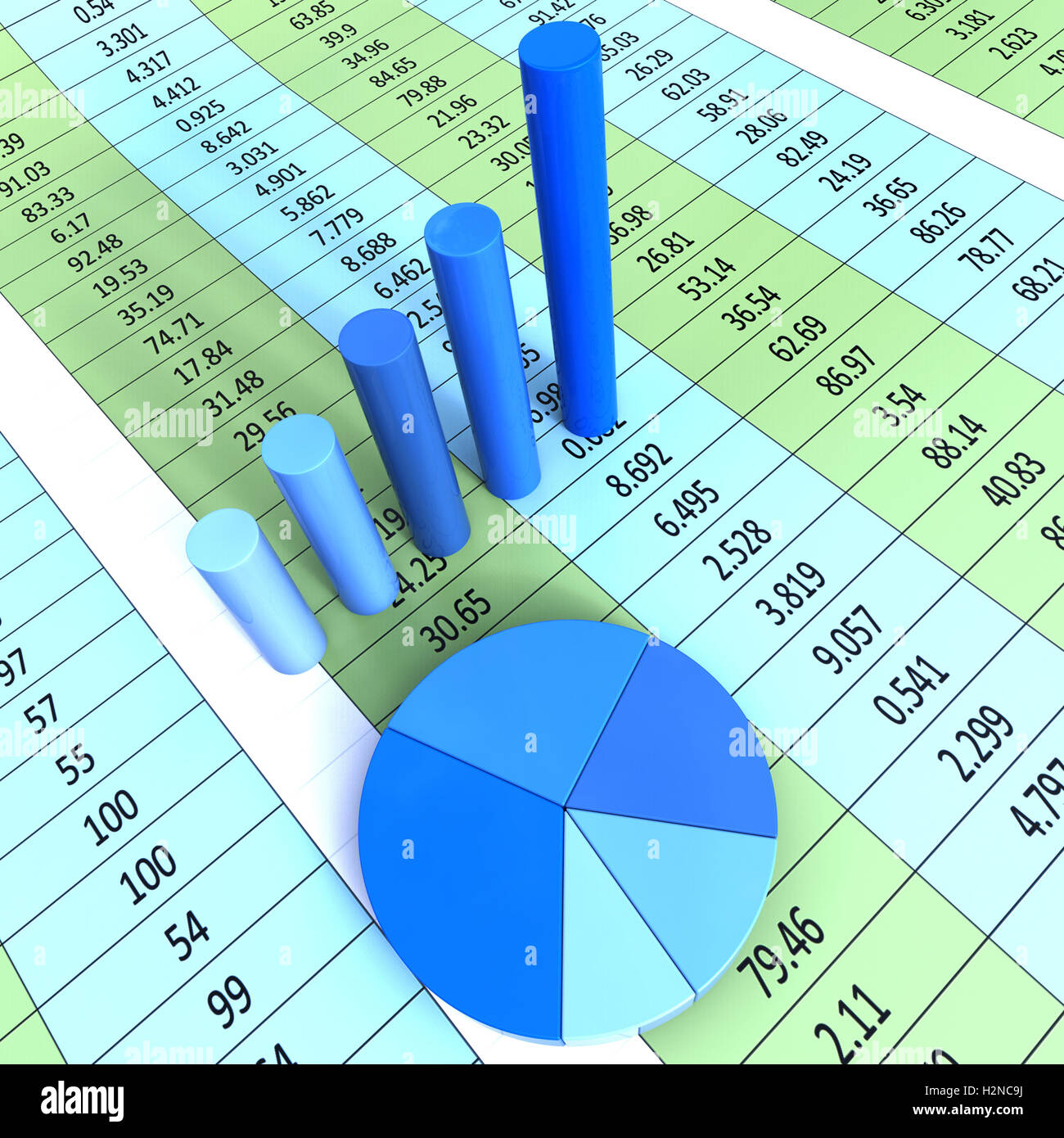 Report Graph Representing Statistic Investment And Data Stock Photo - Alamy