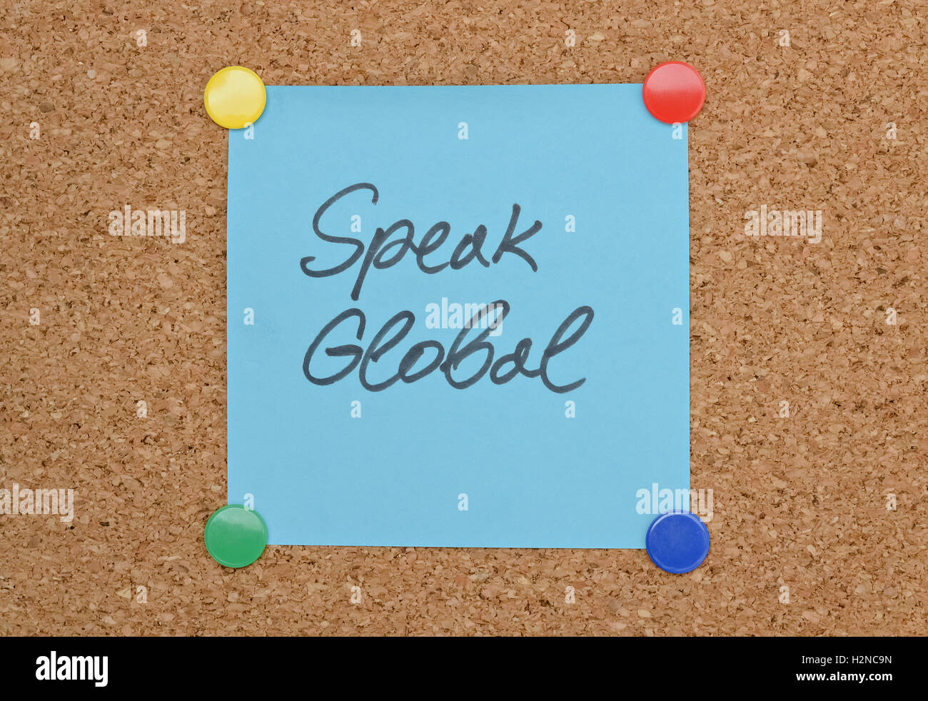 Think global sticker hi-res stock photography and images - Alamy