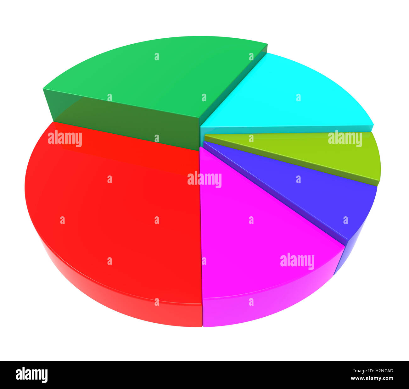 Pie Chart Indicating Business Graph And Document Stock Photo - Alamy