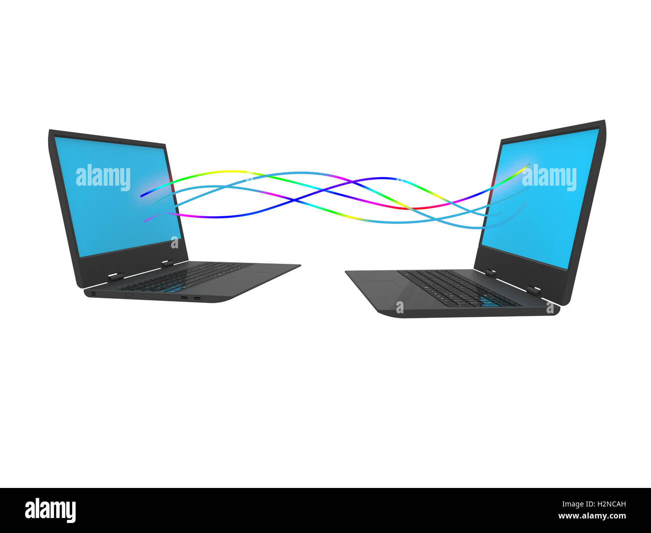 Computer Network Meaning Global Communications And Keyboard Stock Photo ...