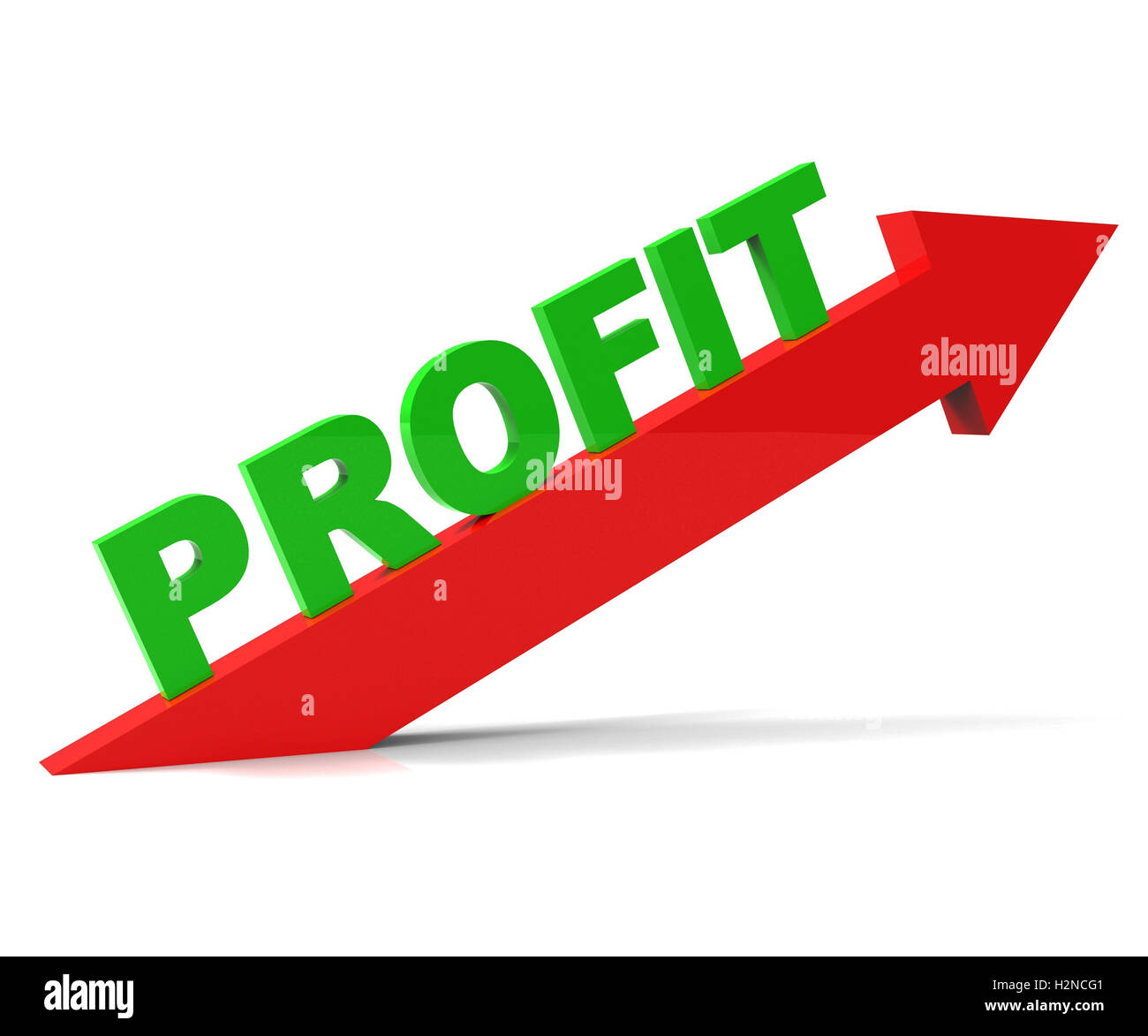 Increase Profit Indicating Profitable Upwards And Progress Stock Photo ...