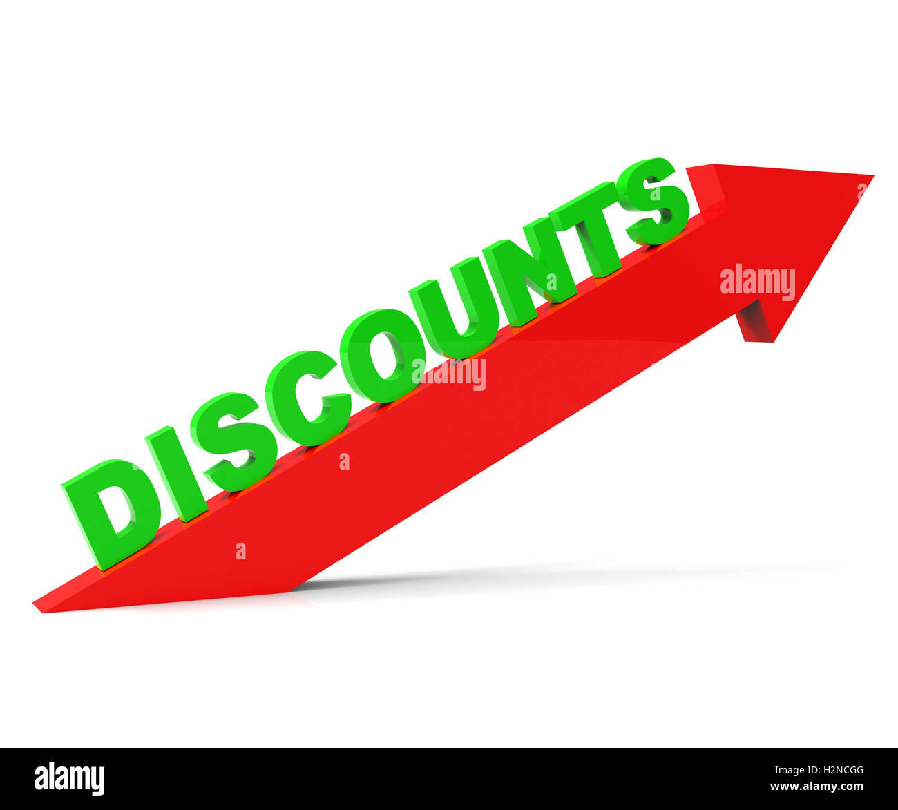 Increase Discount Showing Cut Rate And Gain Stock Photo - Alamy