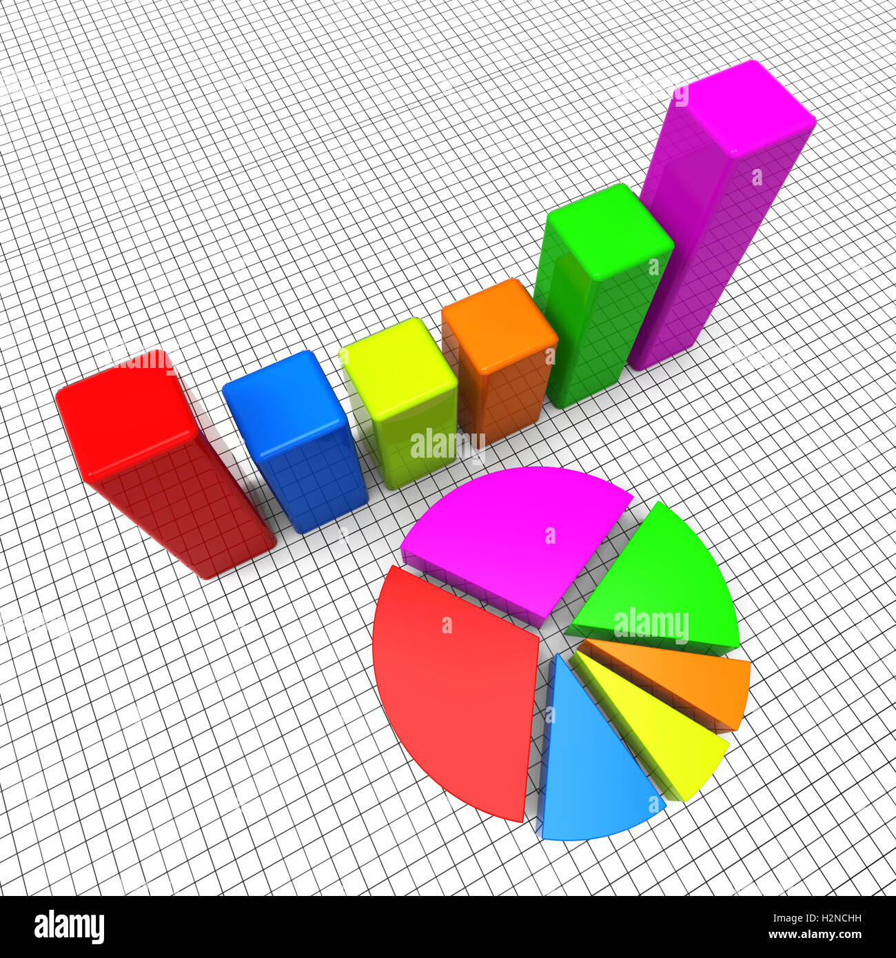 Pie Chart Representing Business Graph And Statistical Stock Photo - Alamy