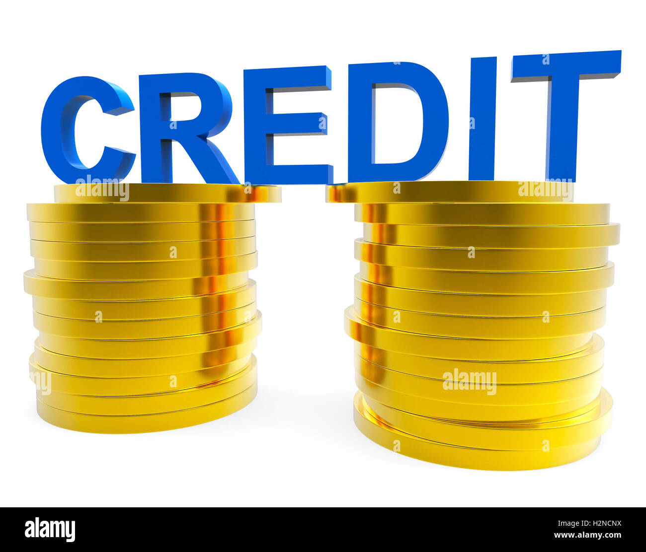 High Credit Representing Banking Prosperity And Wealthy Stock Photo - Alamy