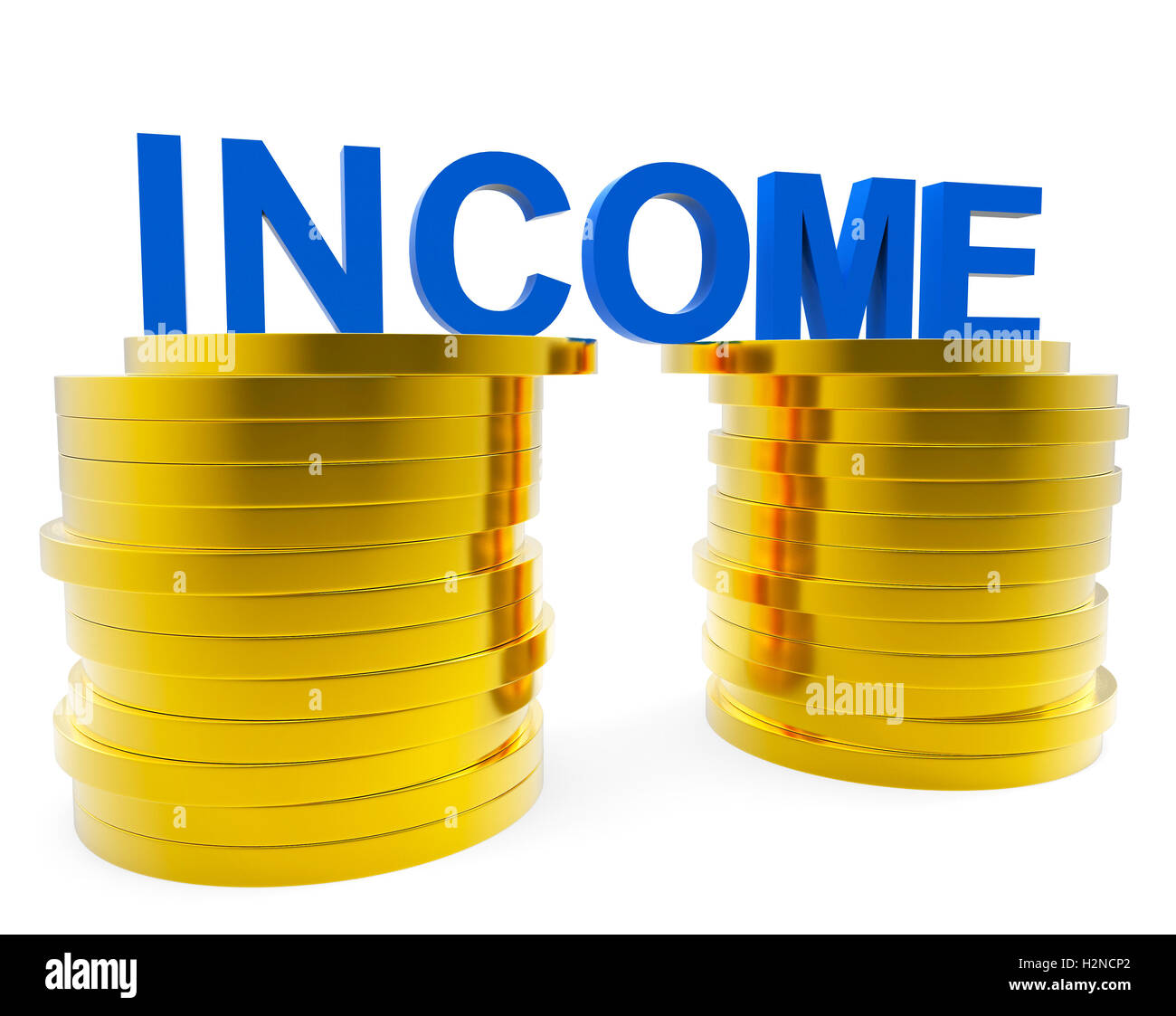 Income Money Indicating Finance Wealthy And Earning Stock Photo - Alamy
