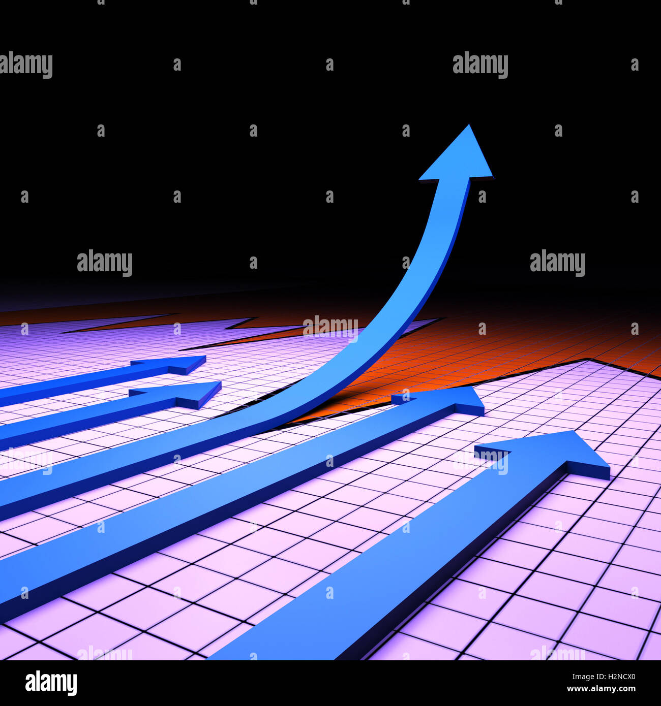Success Graph Meaning Financial Report And Upward Stock Photo - Alamy