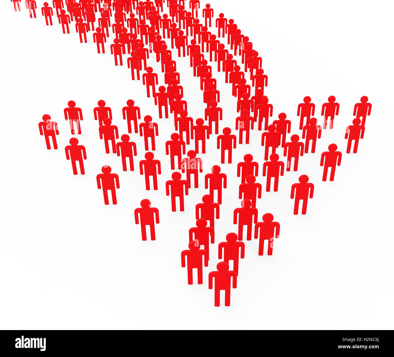 People Synergy Leadership Indicating Team Work And Authority Stock ...