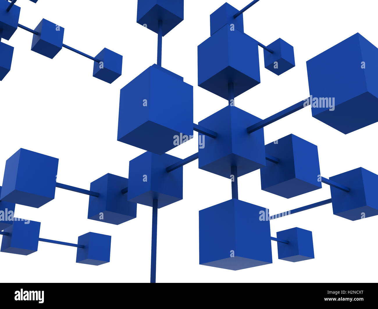 Interconnected Network Representing Working Together And Www Stock ...