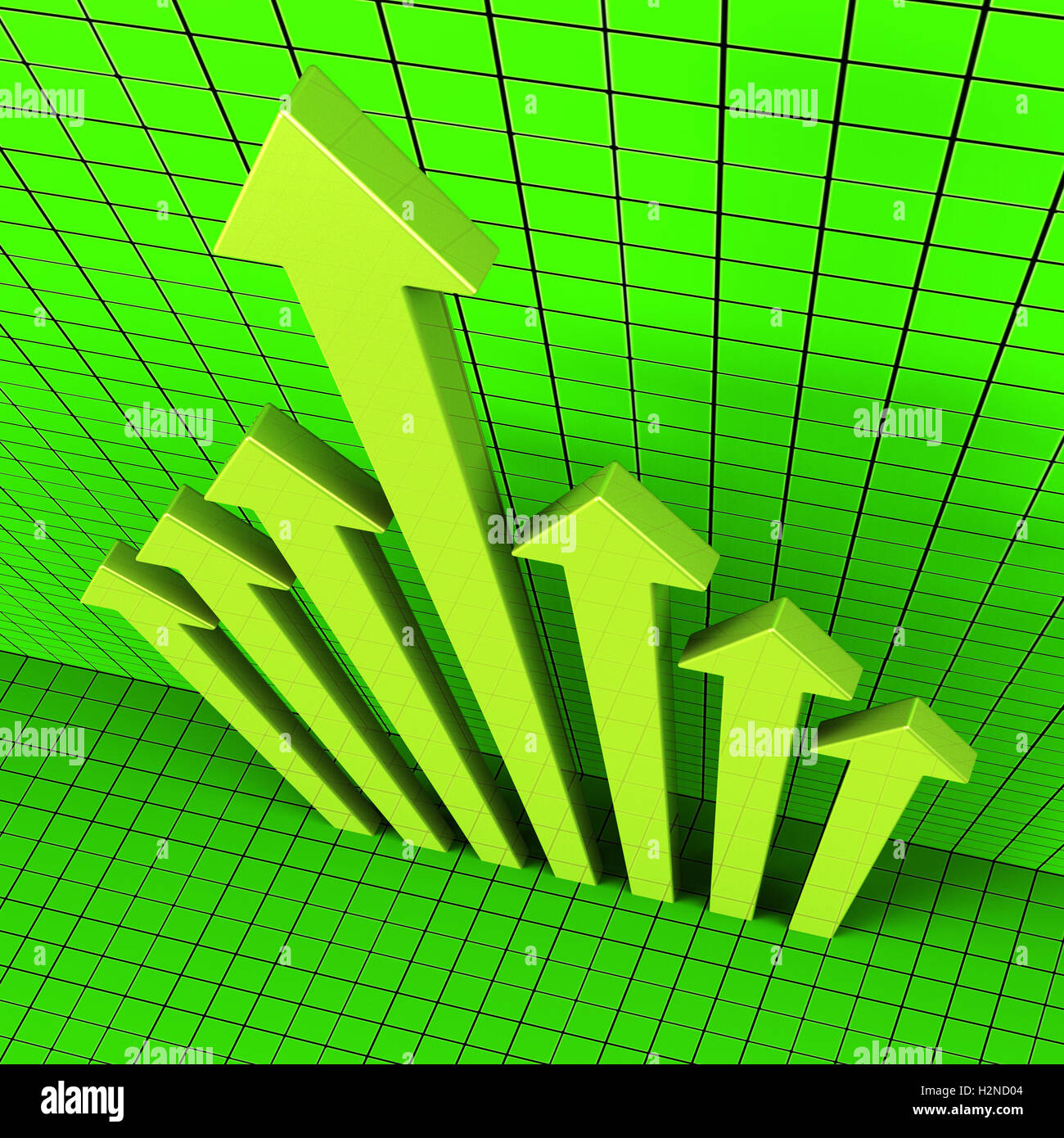 Progress Arrows Showing Advancement Document And Data Stock Photo - Alamy