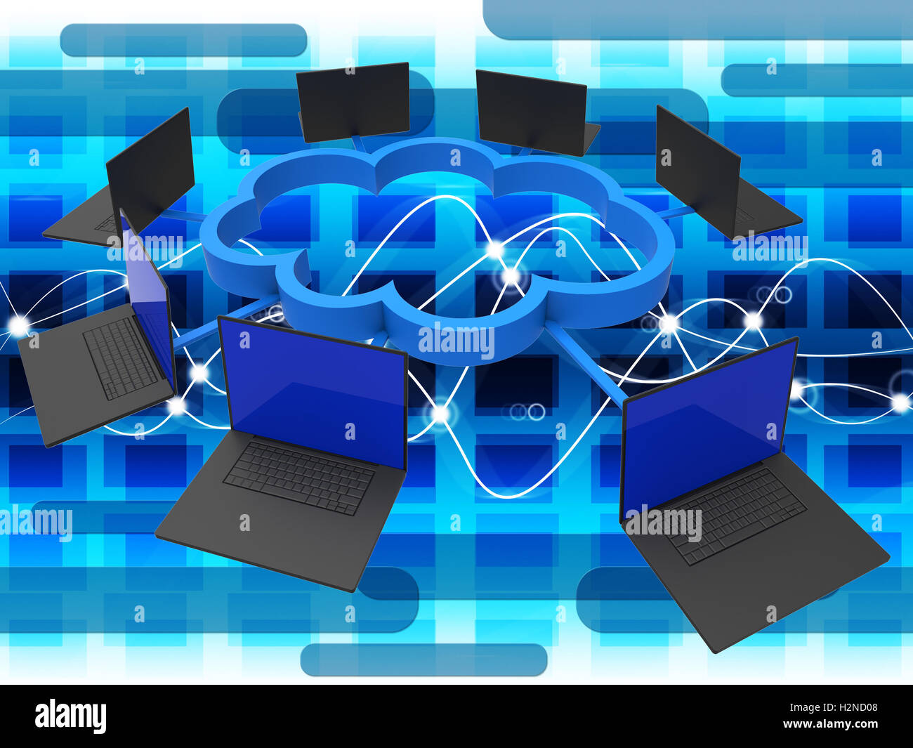 Cloud Computing Representing Information Technology And Www Stock Photo ...