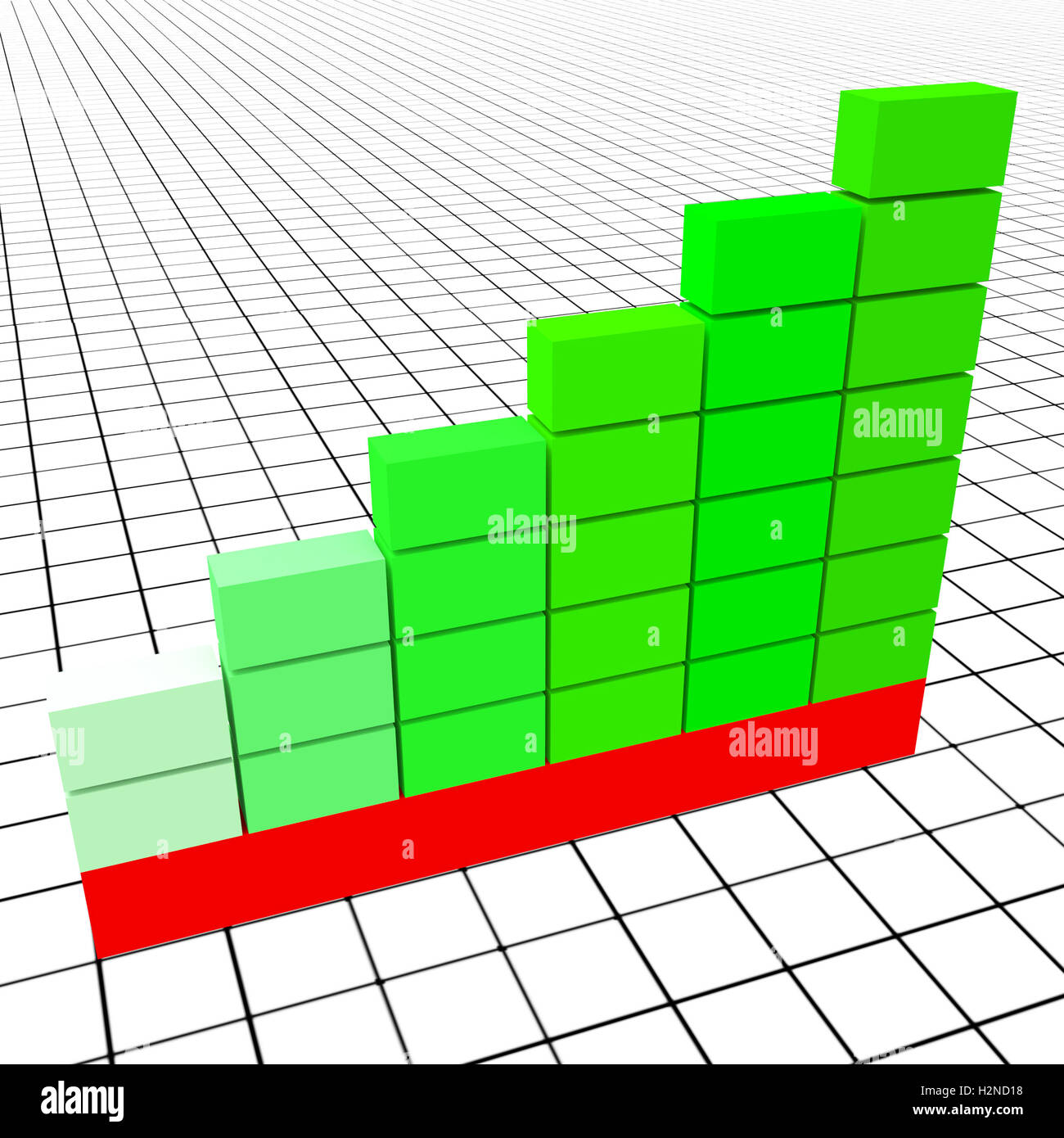 Increase Graph Indicating Progress Report And Graphics Stock Photo - Alamy