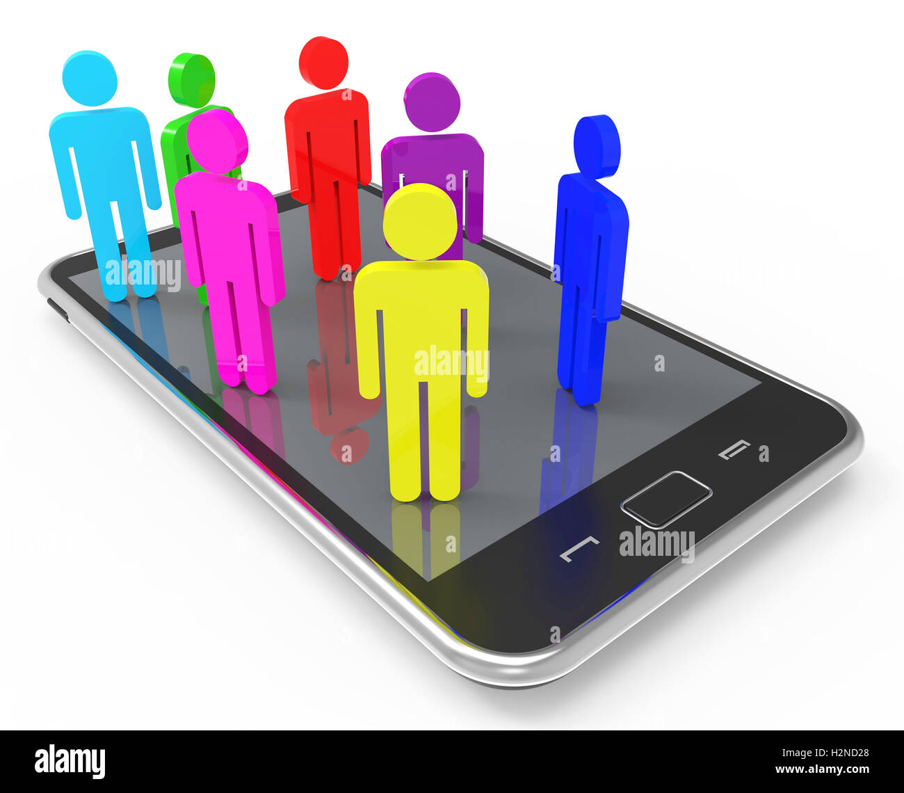 Phone Communication Representing Global Communications And Together ...