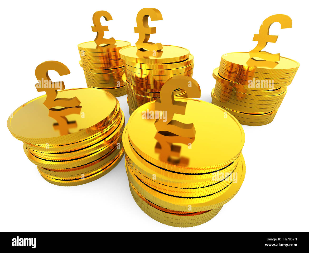 Pound Cash Indicating British Pounds And Finance Stock Photo - Alamy