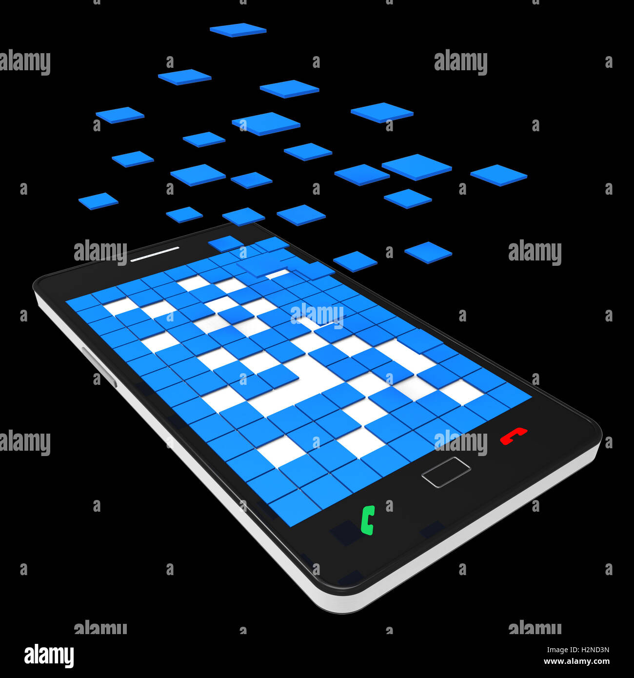 Phone Network Representing Global Communications And Server Stock Photo ...