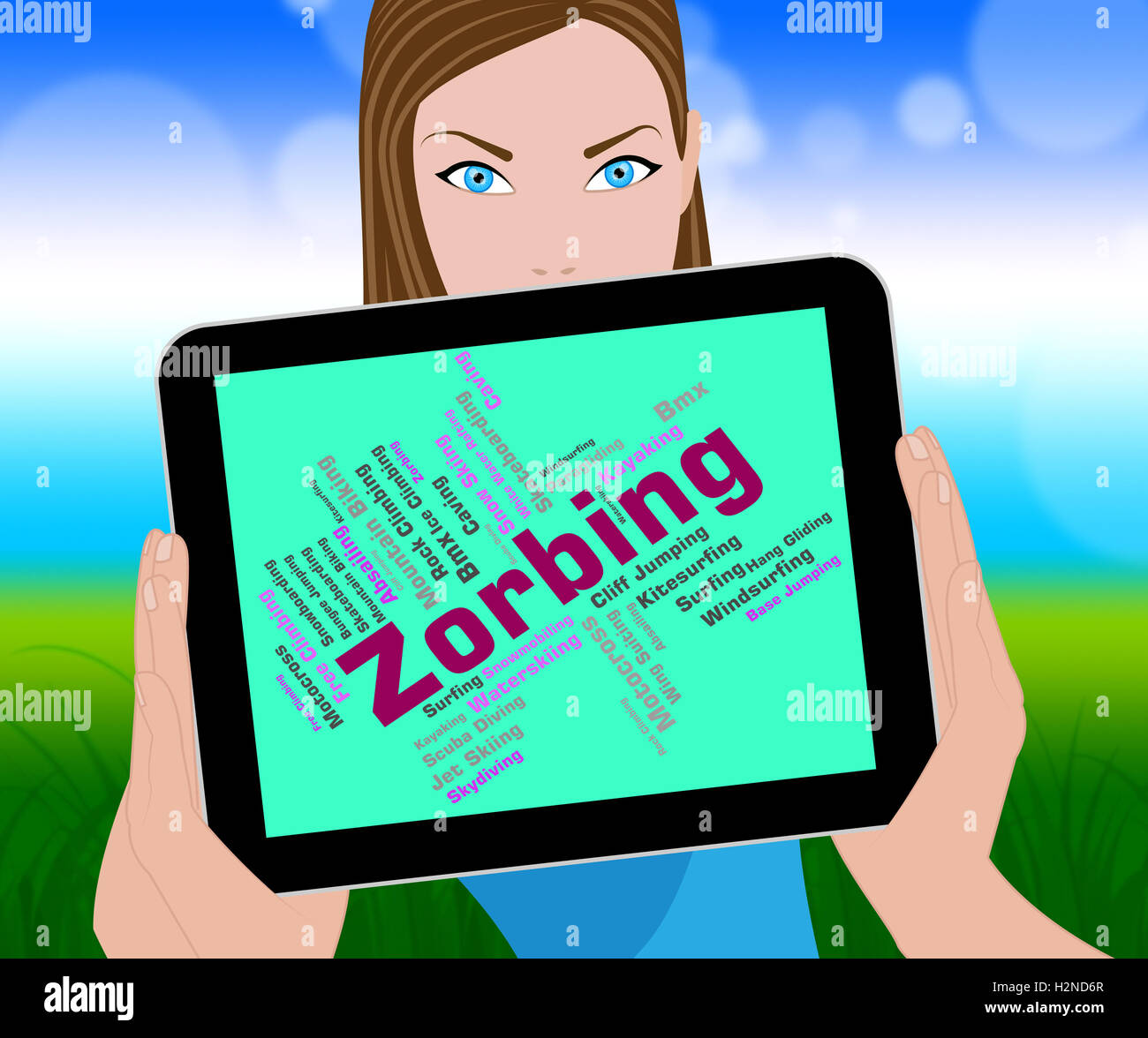 Zorbing ball hi-res stock photography and images - Alamy