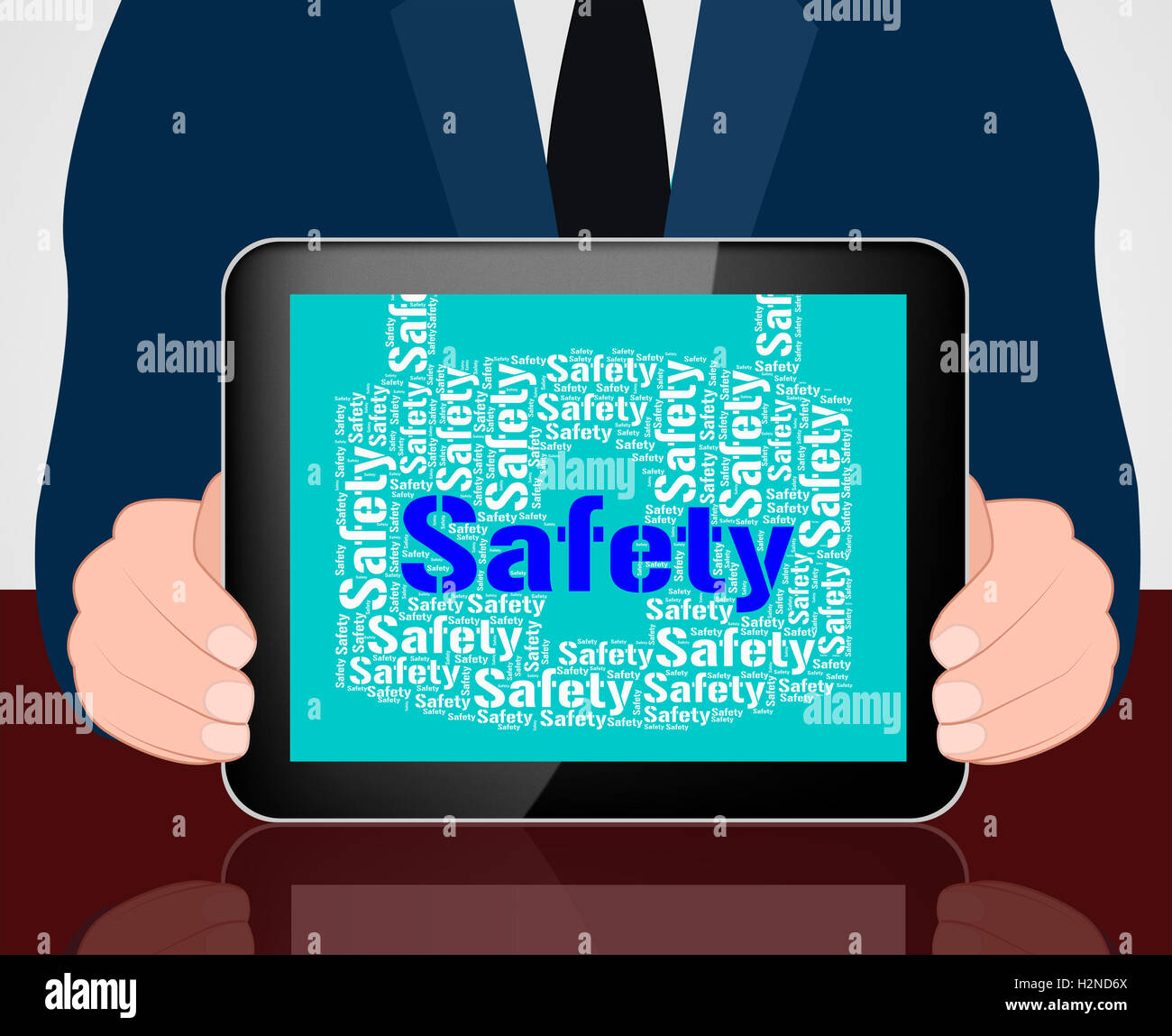 Safety Lock Showing Dangerous Prevention And Protection Stock Photo - Alamy
