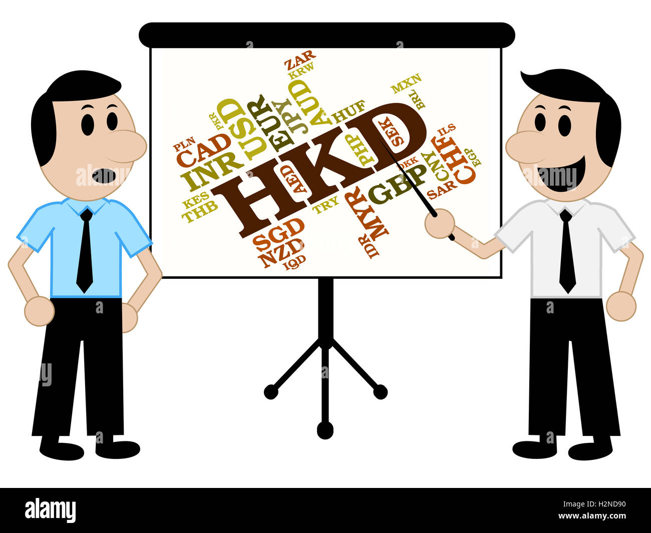 Hkd Currency Indicating Hong Kong Dollar And Hong Kong Dollar Stock ...