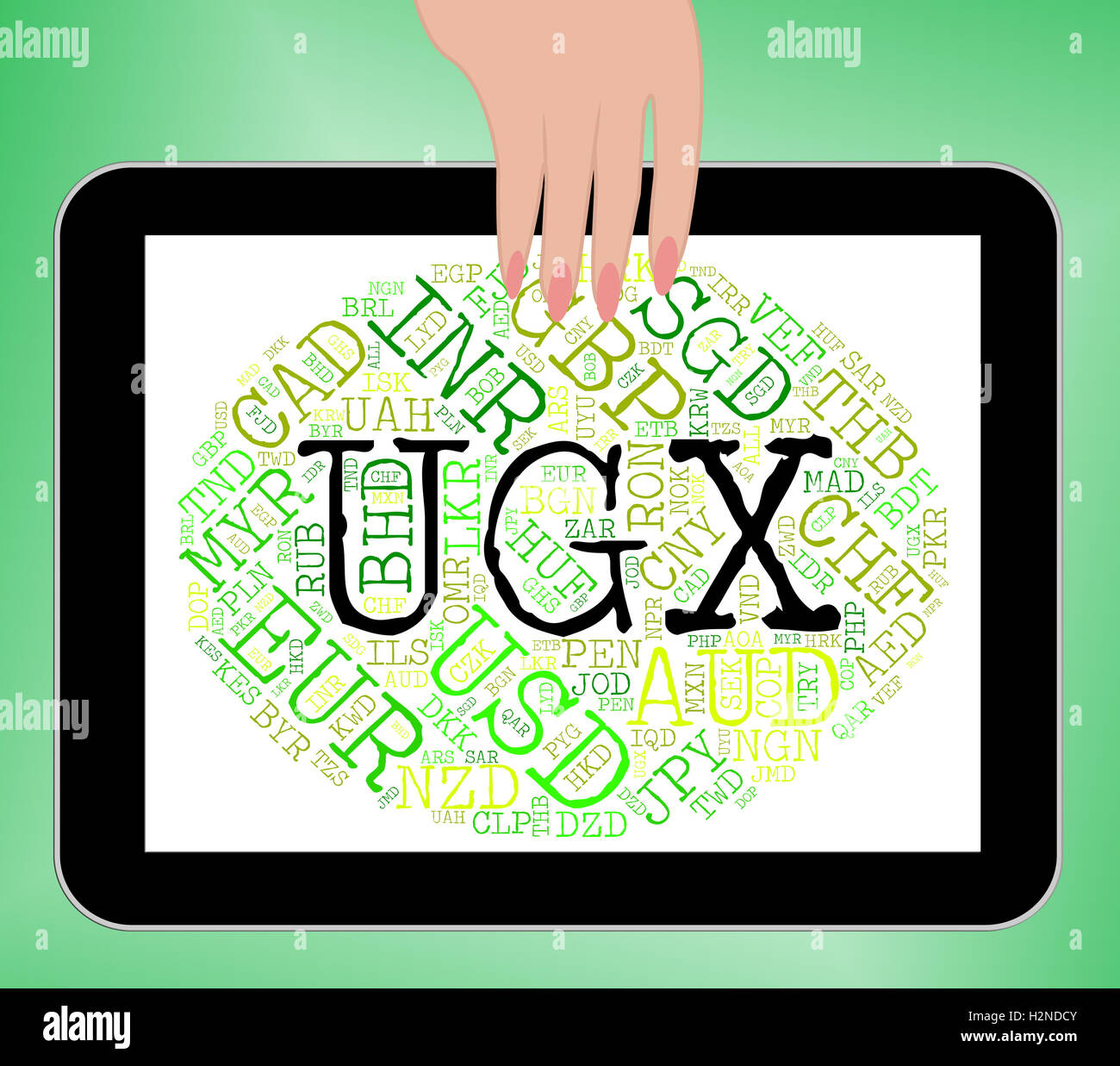 Ugx Currency Meaning Foreign Exchange And Wordcloud Stock Photo - Alamy