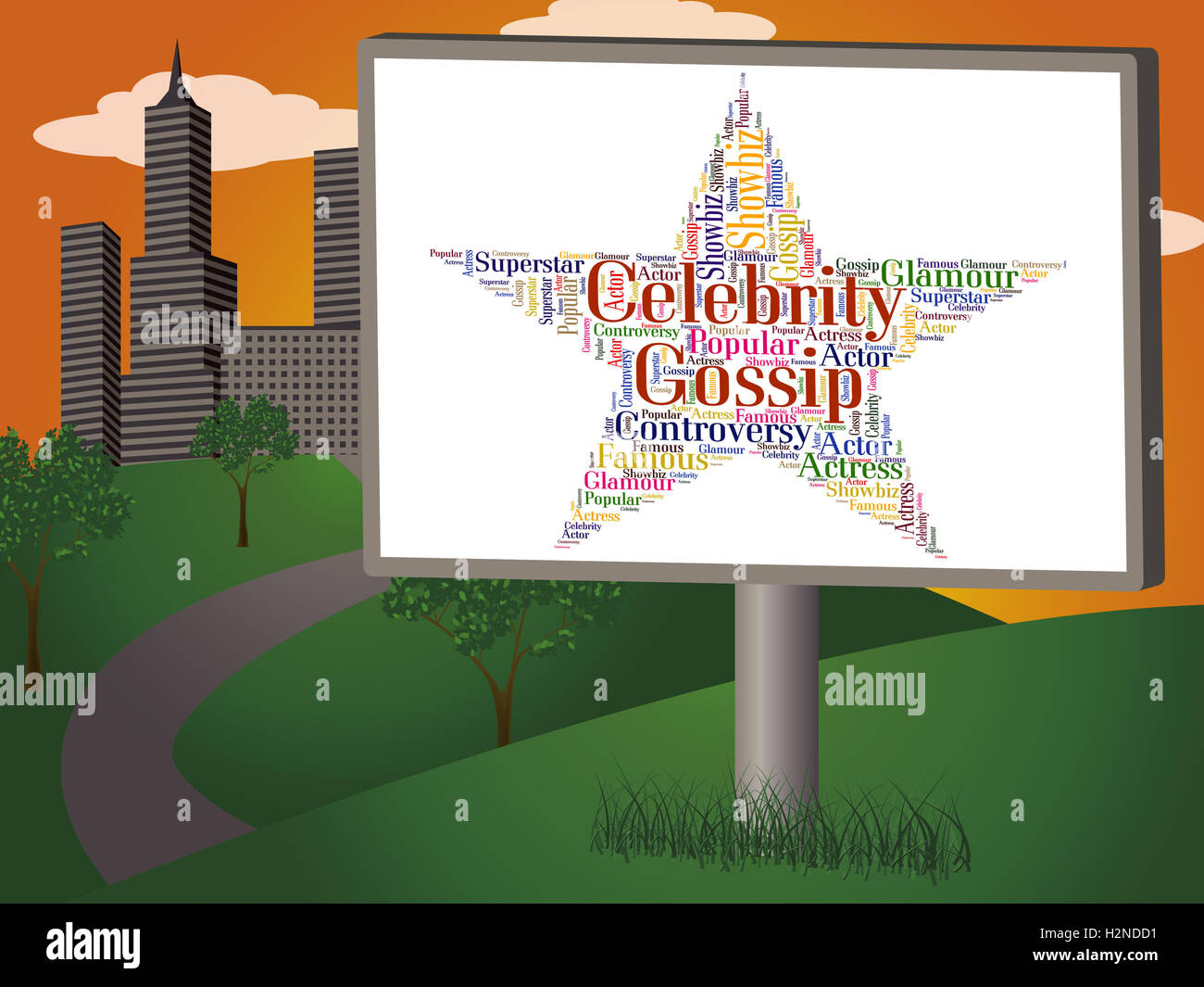 Celebrity Gossip Representing Spreading Rumours And Rumor Stock Photo ...