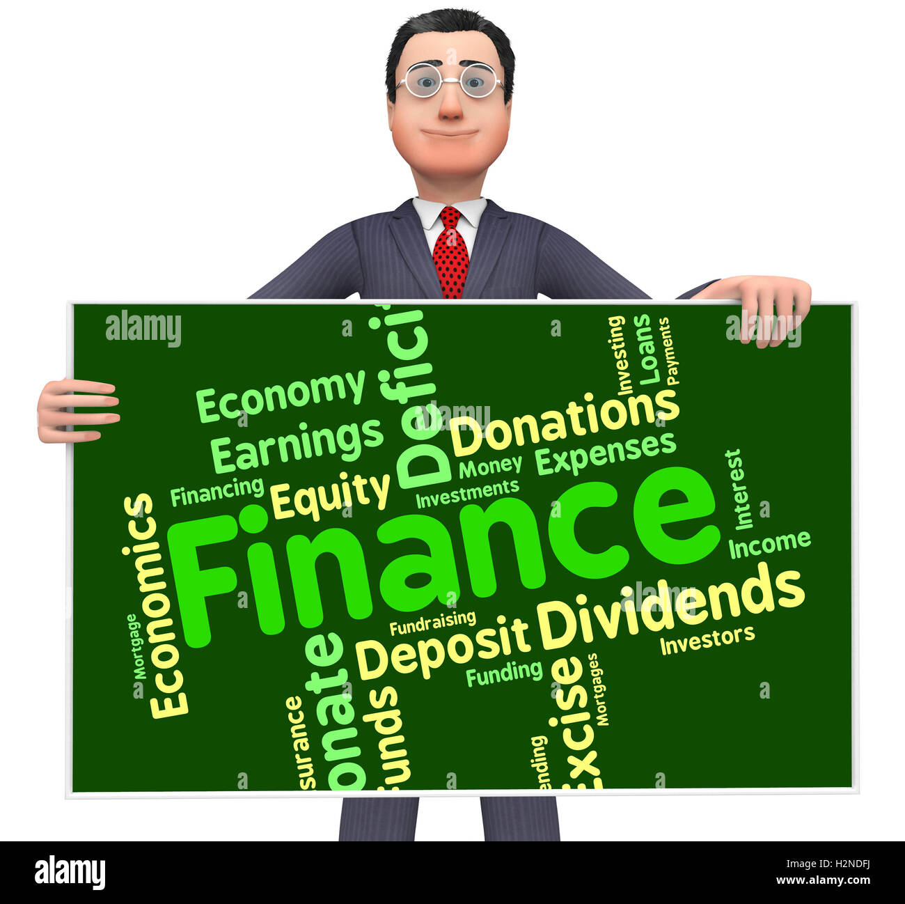 Finance Word Indicating Figures Finances And Wordcloud Stock Photo - Alamy