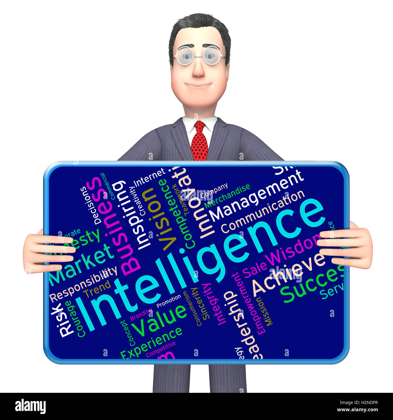 Intelligence Words Indicating Intellectual Capacity And Brains Stock ...