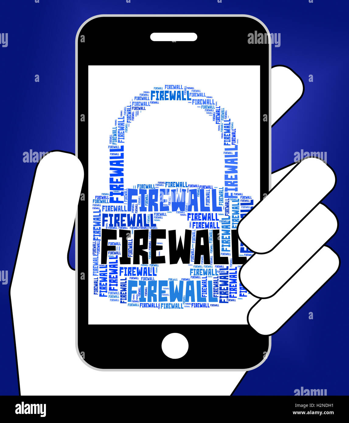 Firewall Lock Representing No Access And Isolated Stock Photo - Alamy