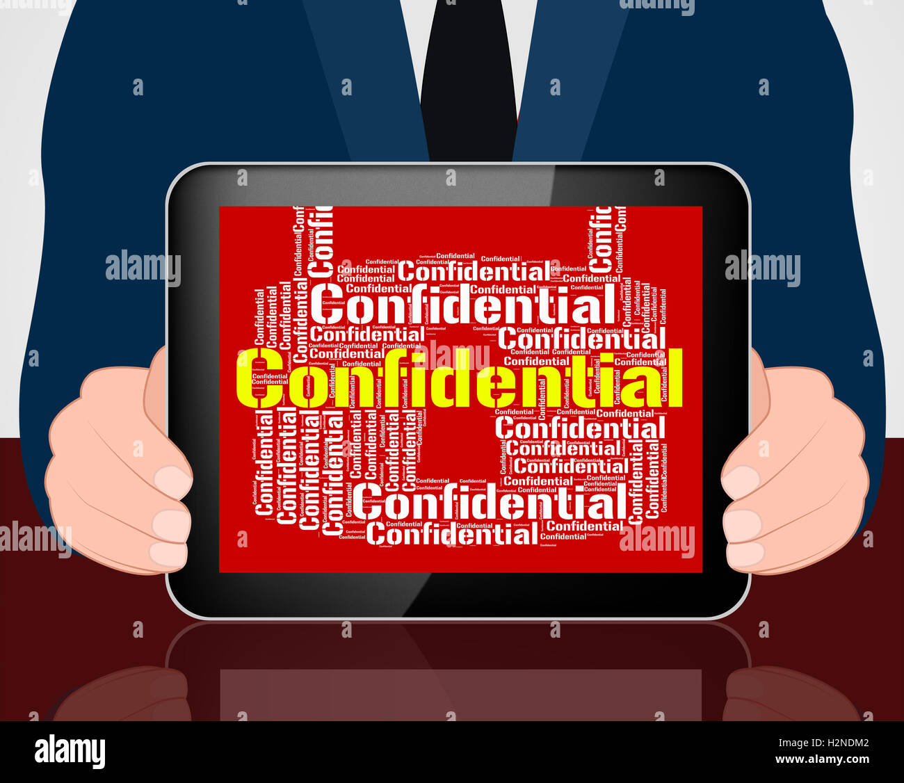 Confidential Lock Showing Secret Secrecy And Confidentially Stock Photo ...