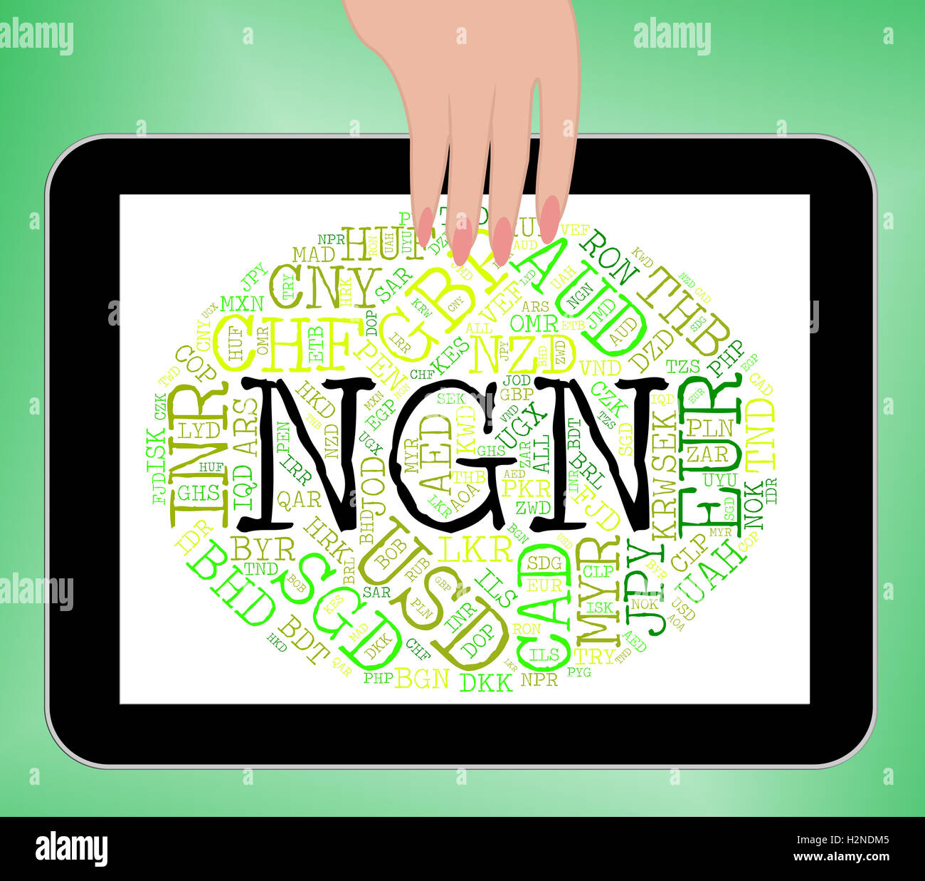 Ngn Currency Meaning Nigerian Nairas And Coinage Stock Photo - Alamy