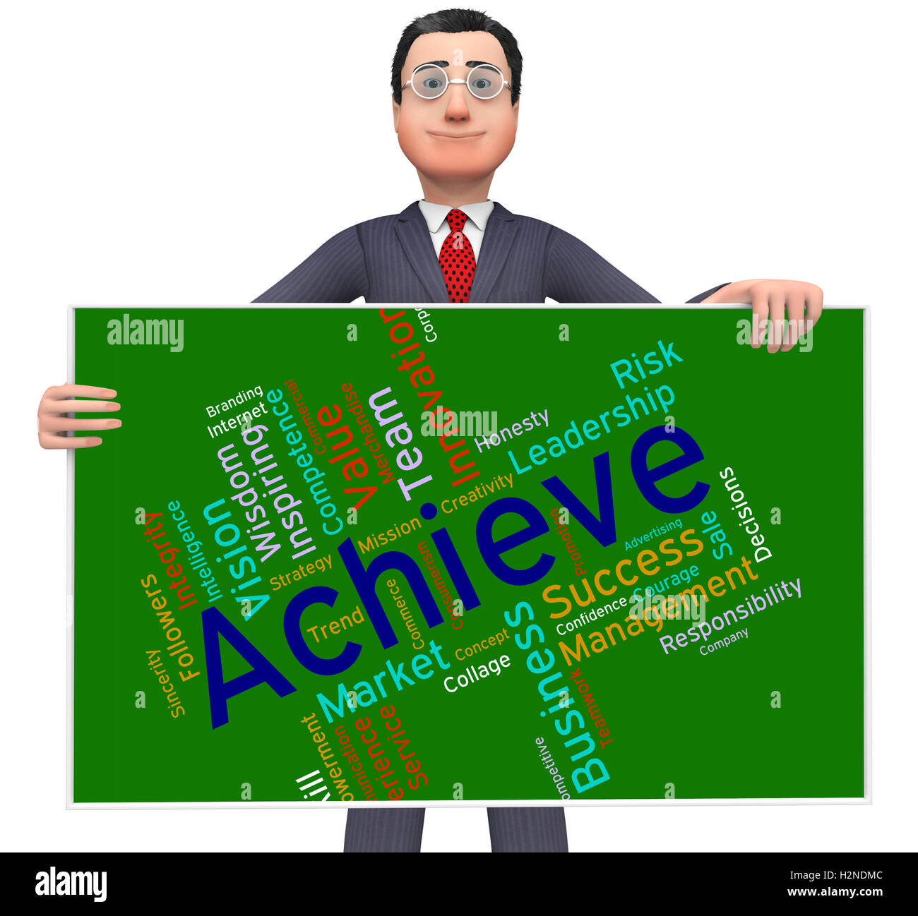 Achieve Words Indicating Improvement Triumphant And Prevail Stock Photo ...