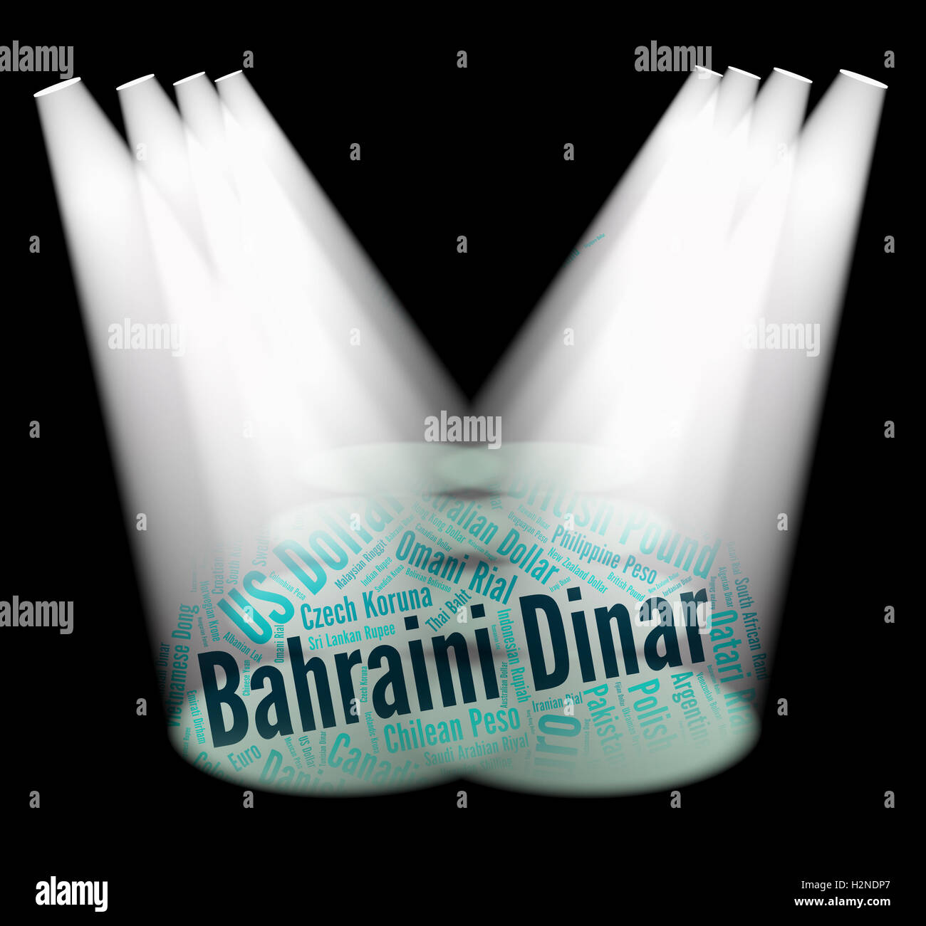 Bahraini Dinar Representing Currency Exchange And Foreign Stock Photo ...