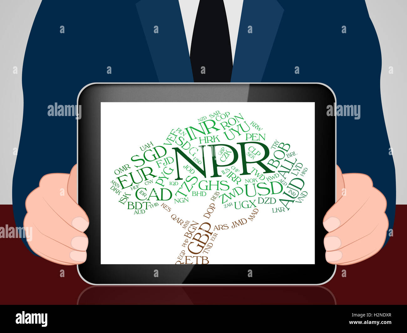 Npr Currency Showing Foreign Exchange And Coinage Stock Photo - Alamy
