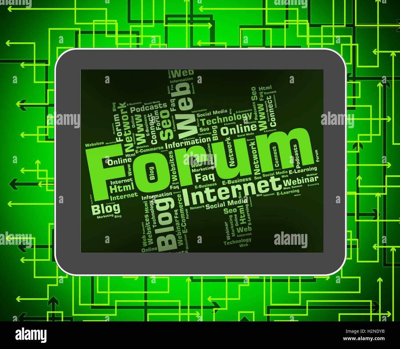 Forum Word Indicating Social Media And Group Stock Photo - Alamy