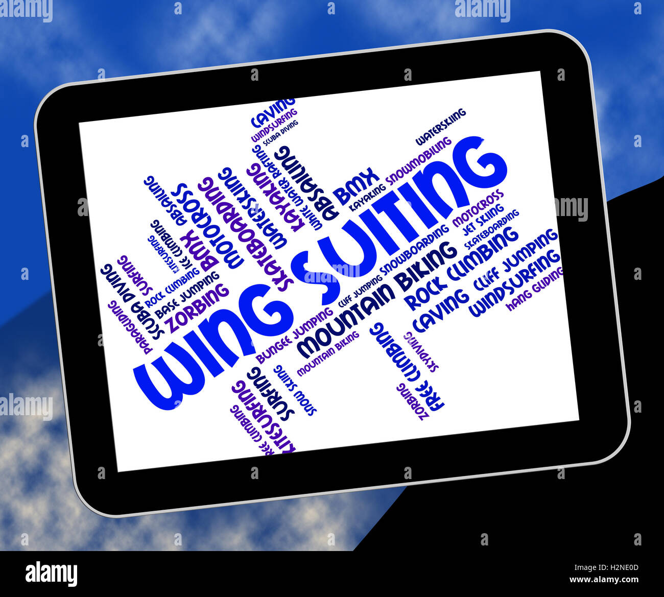 Wing Suiting Meaning Sky Divingsky Diver And Free Falling Stock Photo ...