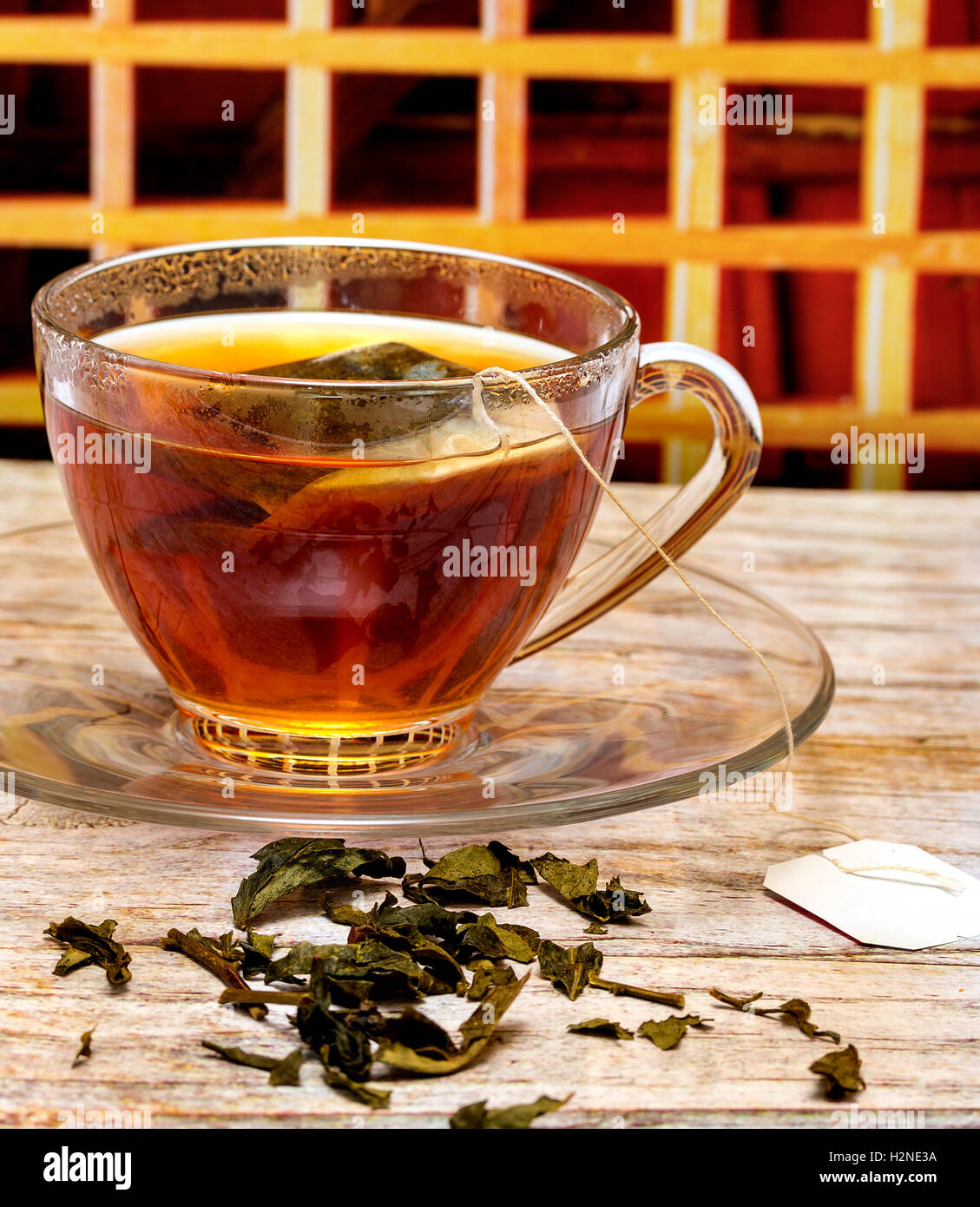 Brewed Green Tea Representing Break Time And Beverage Stock Photo - Alamy