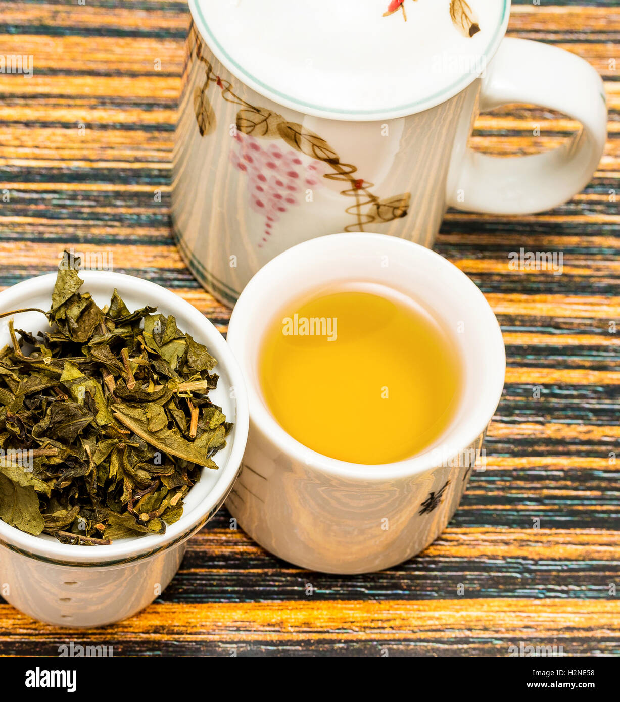 Outdoor Tea Break Indicating Cafeterias Teacups And Cafes Stock Photo ...
