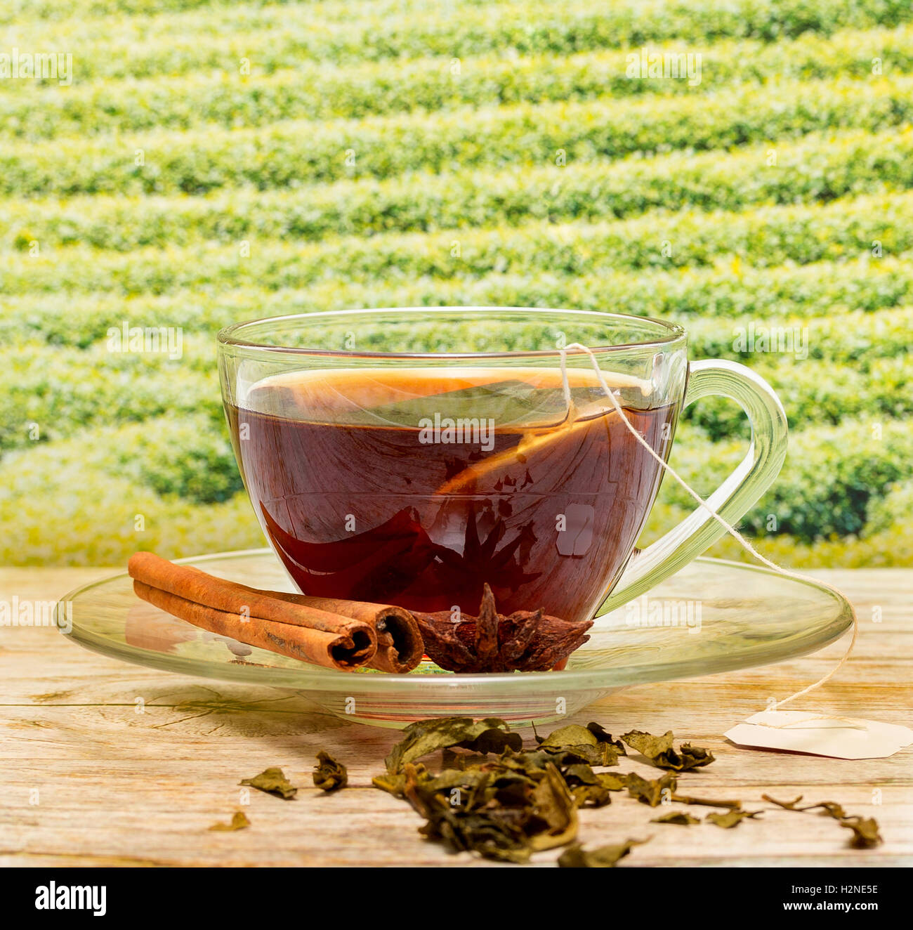 Tea With Cinnamon Representing Break Time And Breaktime Stock Photo - Alamy