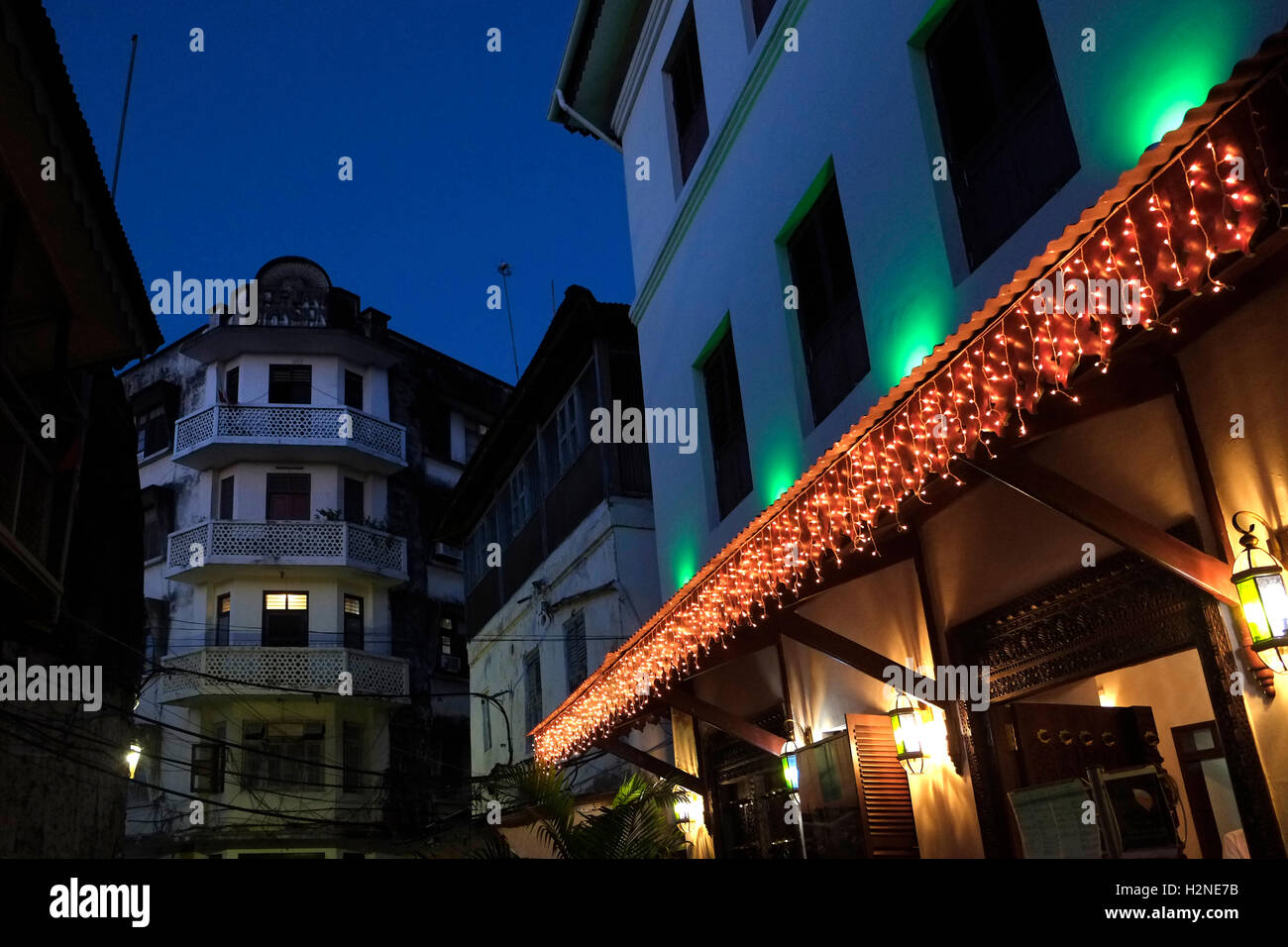 Typical architecture in Stone Town also known as Mji Mkongwe in the ...
