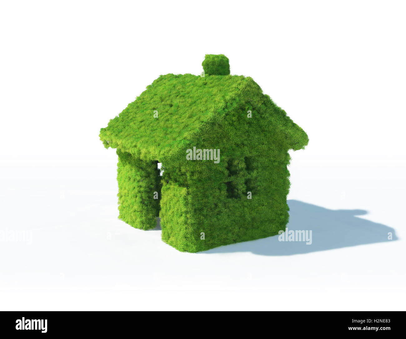 green grass house Stock Photo - Alamy