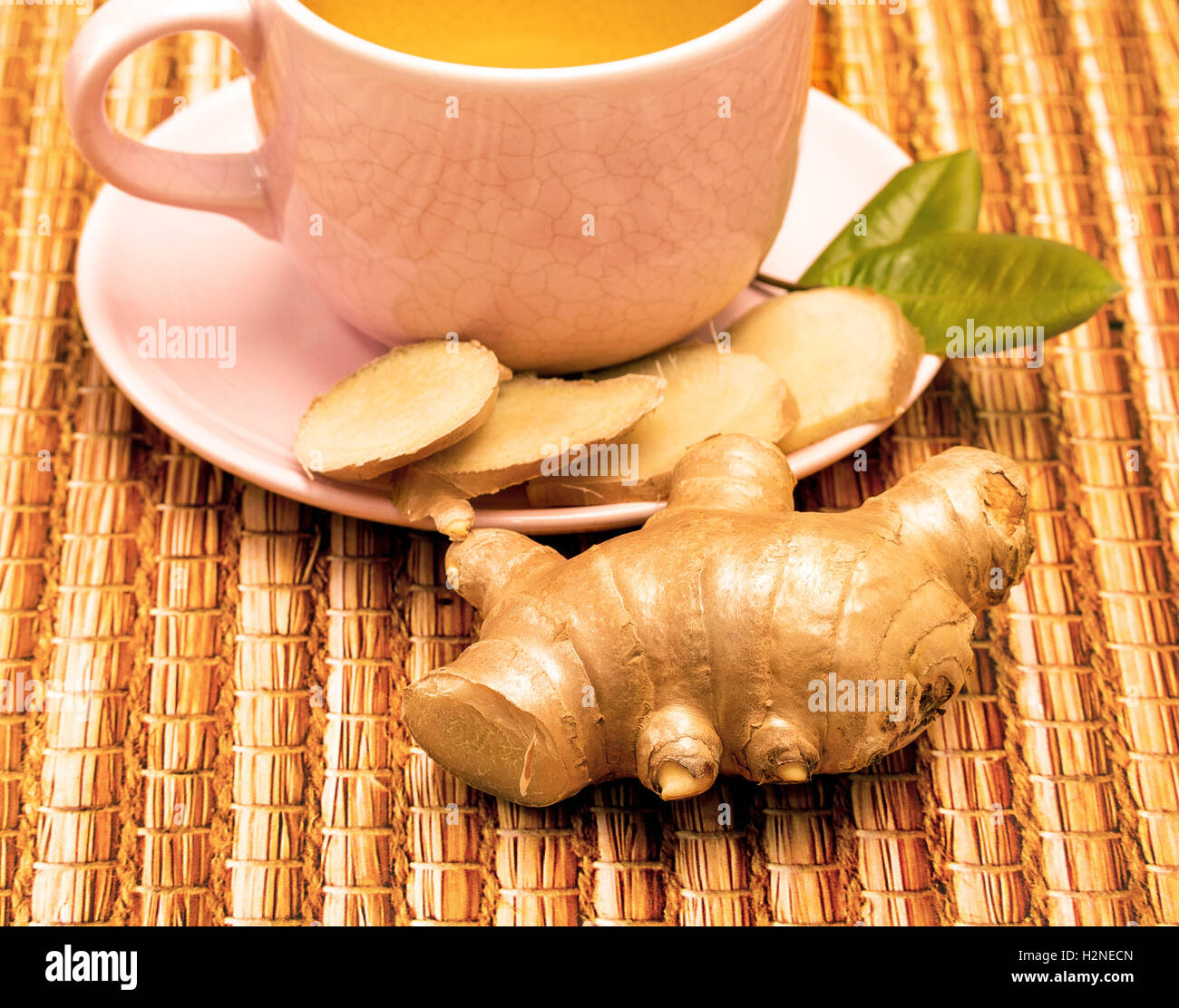 Outdoor Ginger Tea Showing Teacups Beverage And Refreshment Stock Photo ...