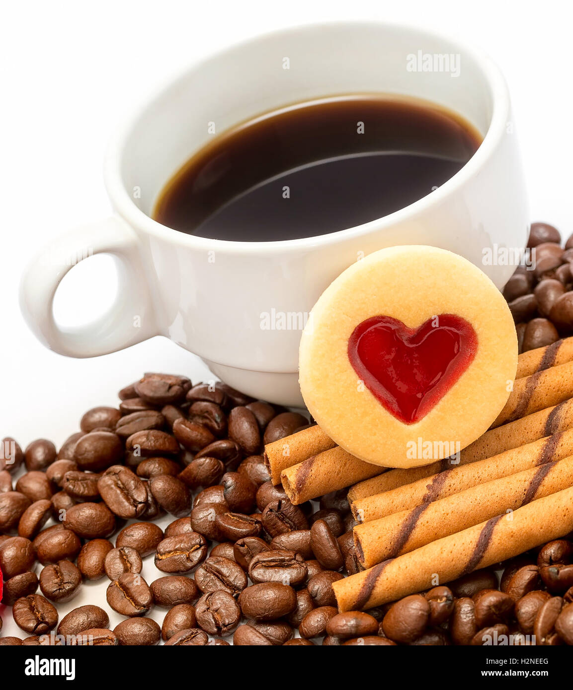 Coffee Beans Cafe Indicating Aromatic Cafeteria And Beverage Stock ...