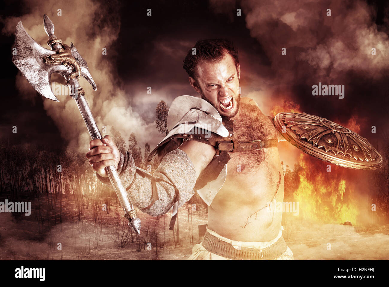Gladiator fighting hi-res stock photography and images - Alamy