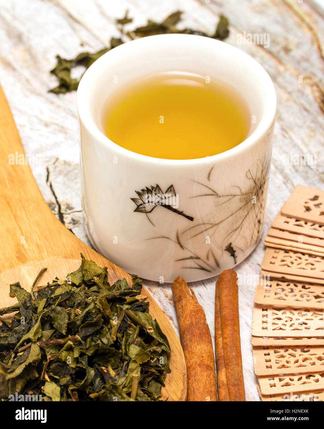 Chinese Green Tea Indicating Break Beverage And Refreshments Stock ...