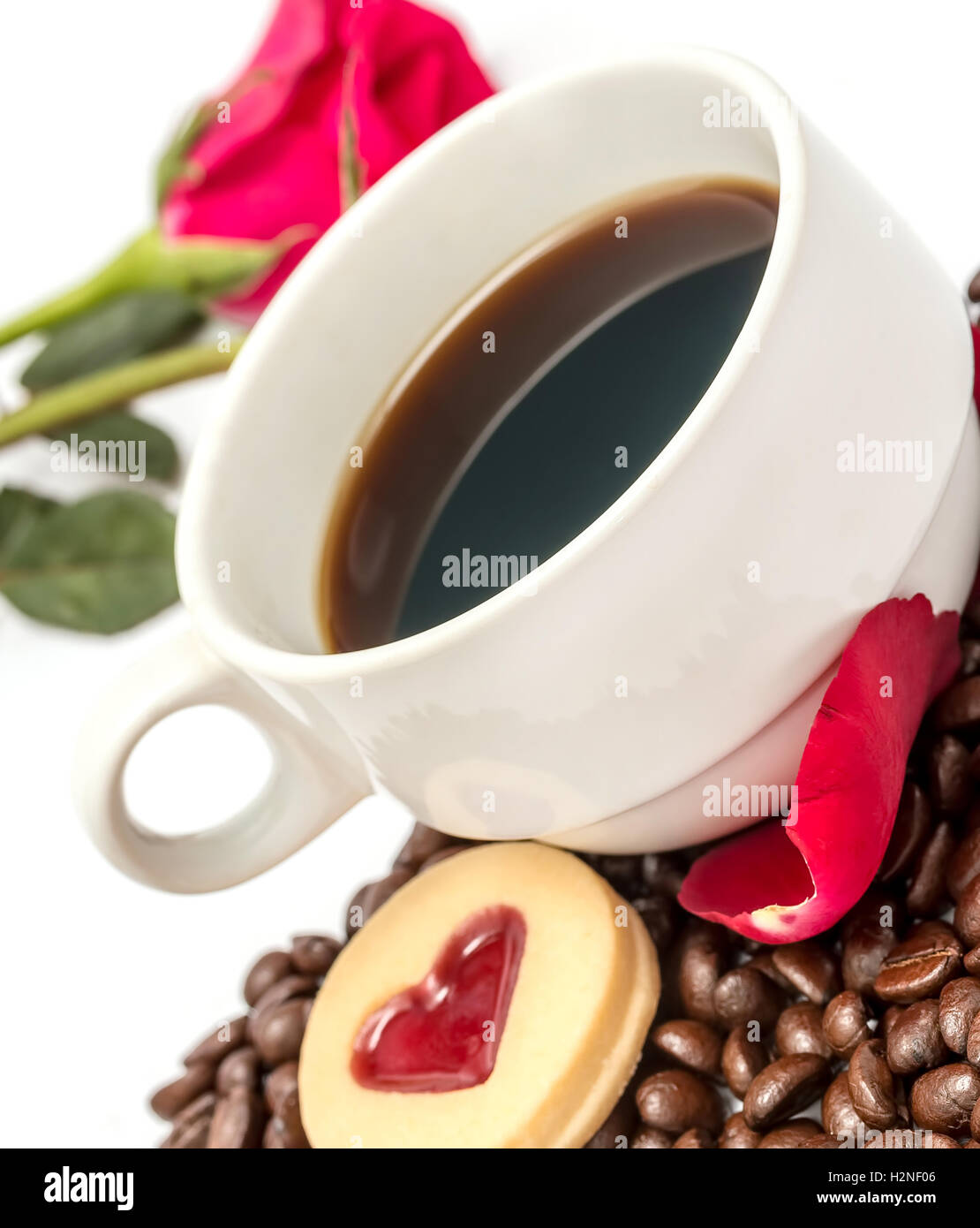 Coffee And Beans Representing Delicious Espresso And Aromatic Stock ...