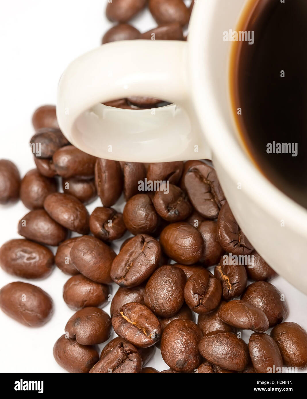 Coffee Beans Showing Hot Drink And Caffeine Stock Photo - Alamy