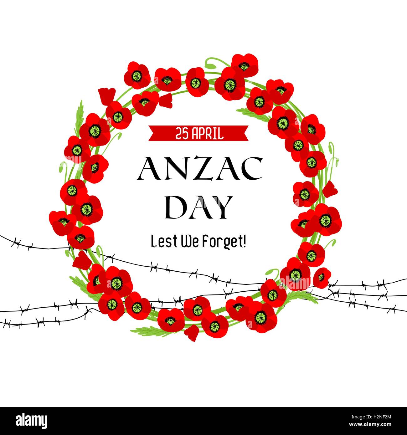 War poppies illustration Cut Out Stock Images & Pictures - Alamy